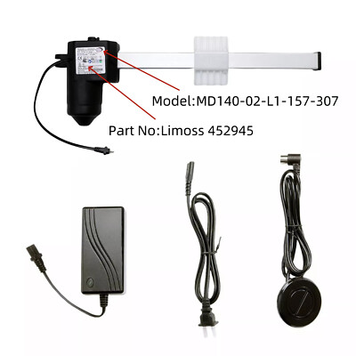 Linear Actuator Limoss 452945 Motor Model MD140-02-L1-157-307 for ...