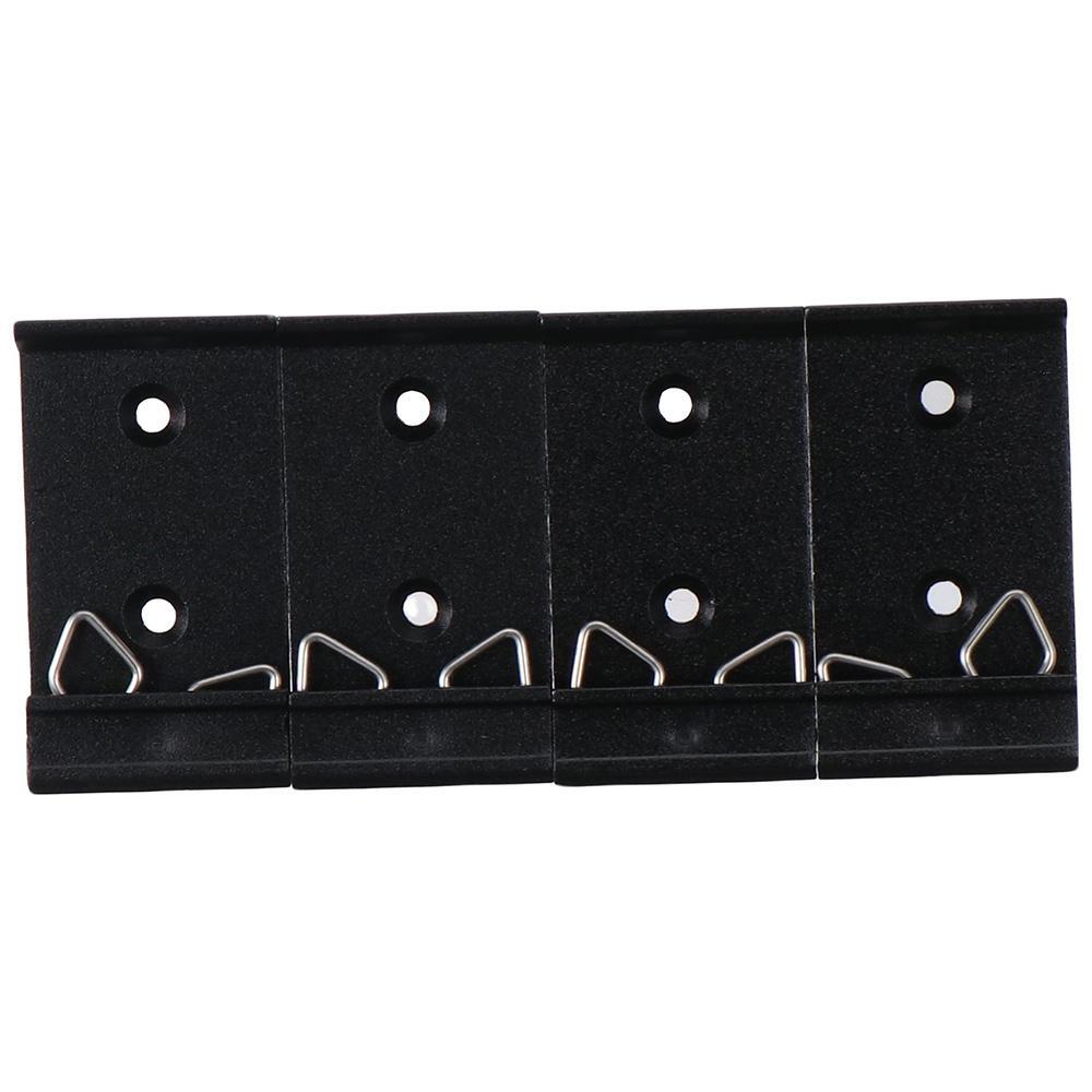 4Pcs Black DIN Rail Mount Clip DIN Rail Fixed Clamp Countersunk Head M3 ...