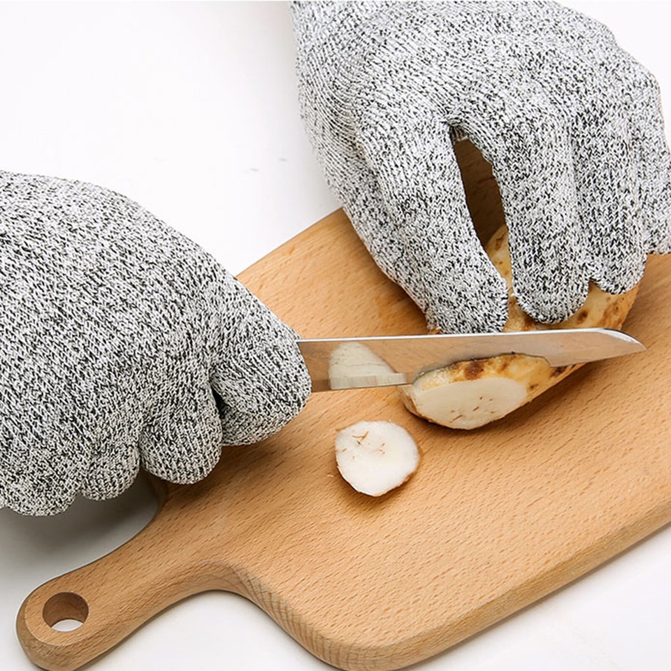 4Pairs Butcher Glove Cut Proof Stab Resistant Safety Gloves Kitchen L5 ...