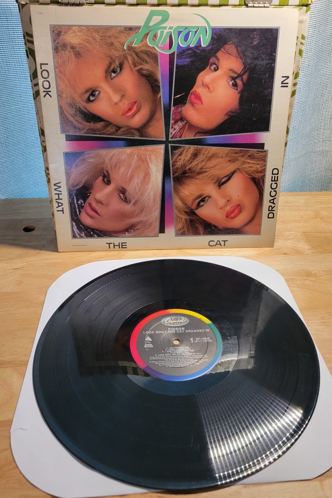 Poison "Look What The Cat Dragged In" Capitol 1986 Glam Rock Brett ...