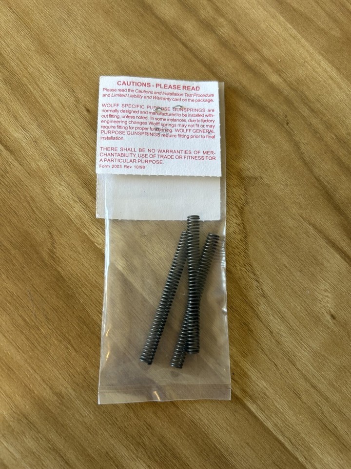 COLT 1911 Commander .45 Pistol, Wolff Firing Pin Spring- Extra Power ...
