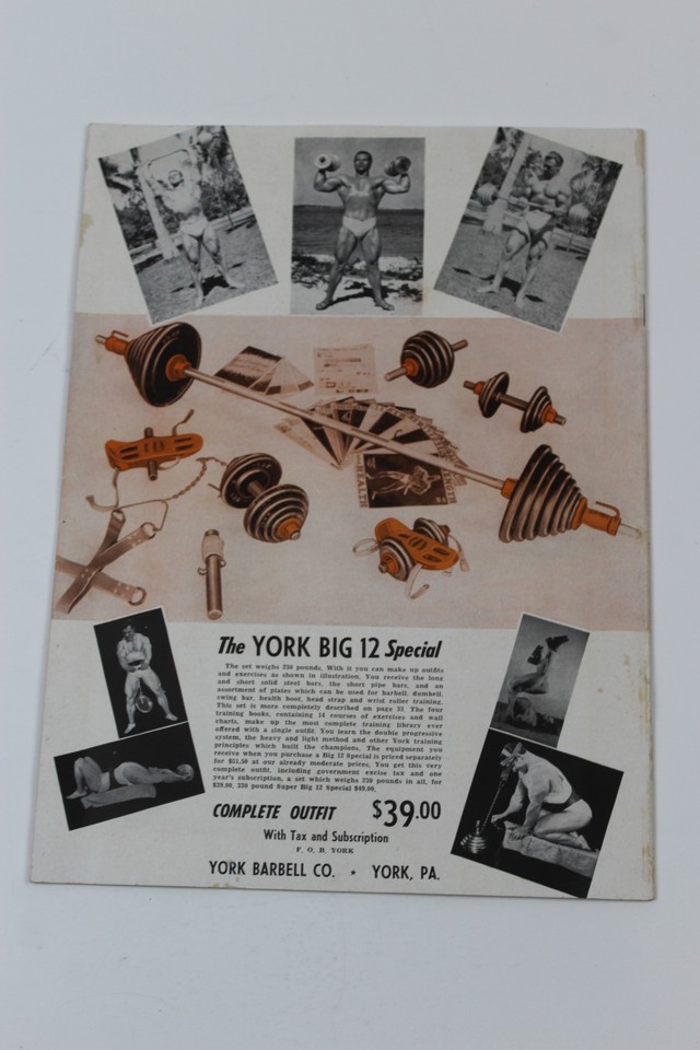 Strength & Health Magazine RUSS WARNER July 1947 Bodybuilding Muscle | eBay