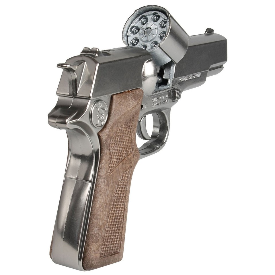 Gonher Government Colt Style Police 8 Shot Diecast Cap Gun with Gohner ...