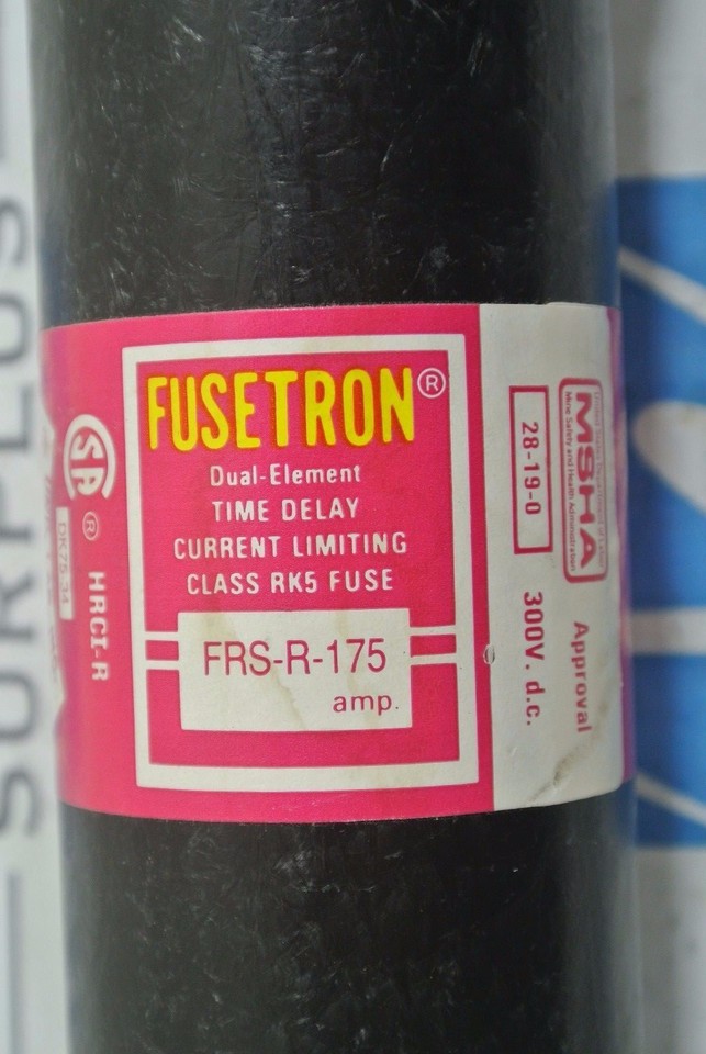 BUSS FUSETRON FRS-R-175 FRSR175 175 Amp 600 Volt Time Delay Fuse ...
