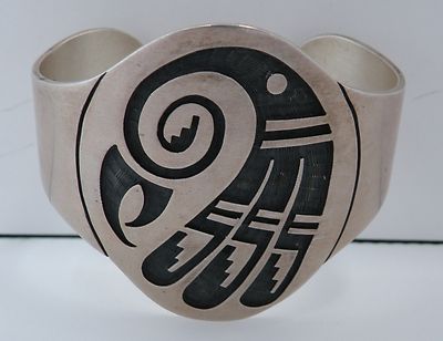 Vintage Floyd Namingha, Native American Hopi Guild mark Sterling big ...