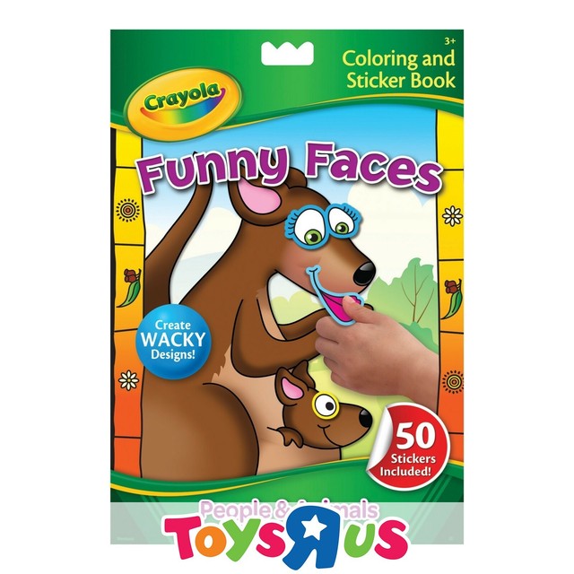 Crayola Funny Faces Colouring and Sticker Book - People for sale online ...