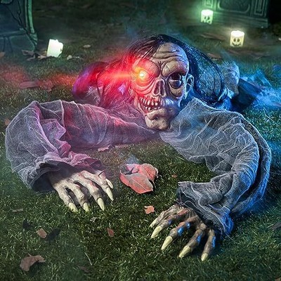 Syncfun Animated Zombie Groundbreaker with Decayed Face for Halloween ...