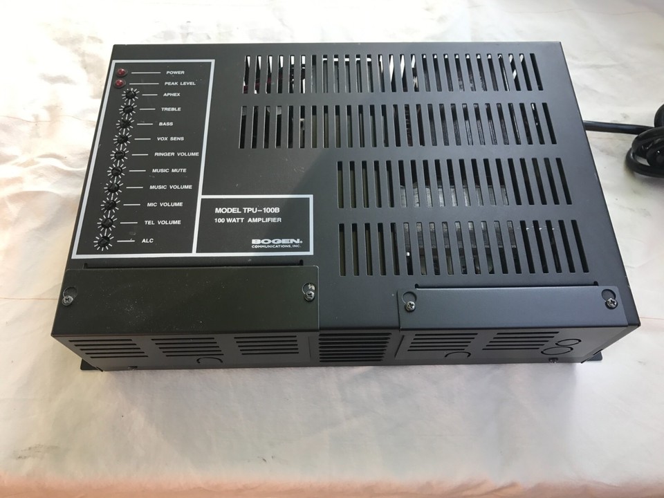 BOGEN TPU-100B Mixer Power Amplifier | eBay