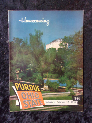Vintage October 17, 1959 Ohio State vs Purdue College Football Program ...