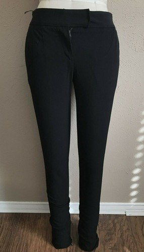 Givenchy Paris Black Women's Flat Front Tapered Skinny Trouser Pants ...