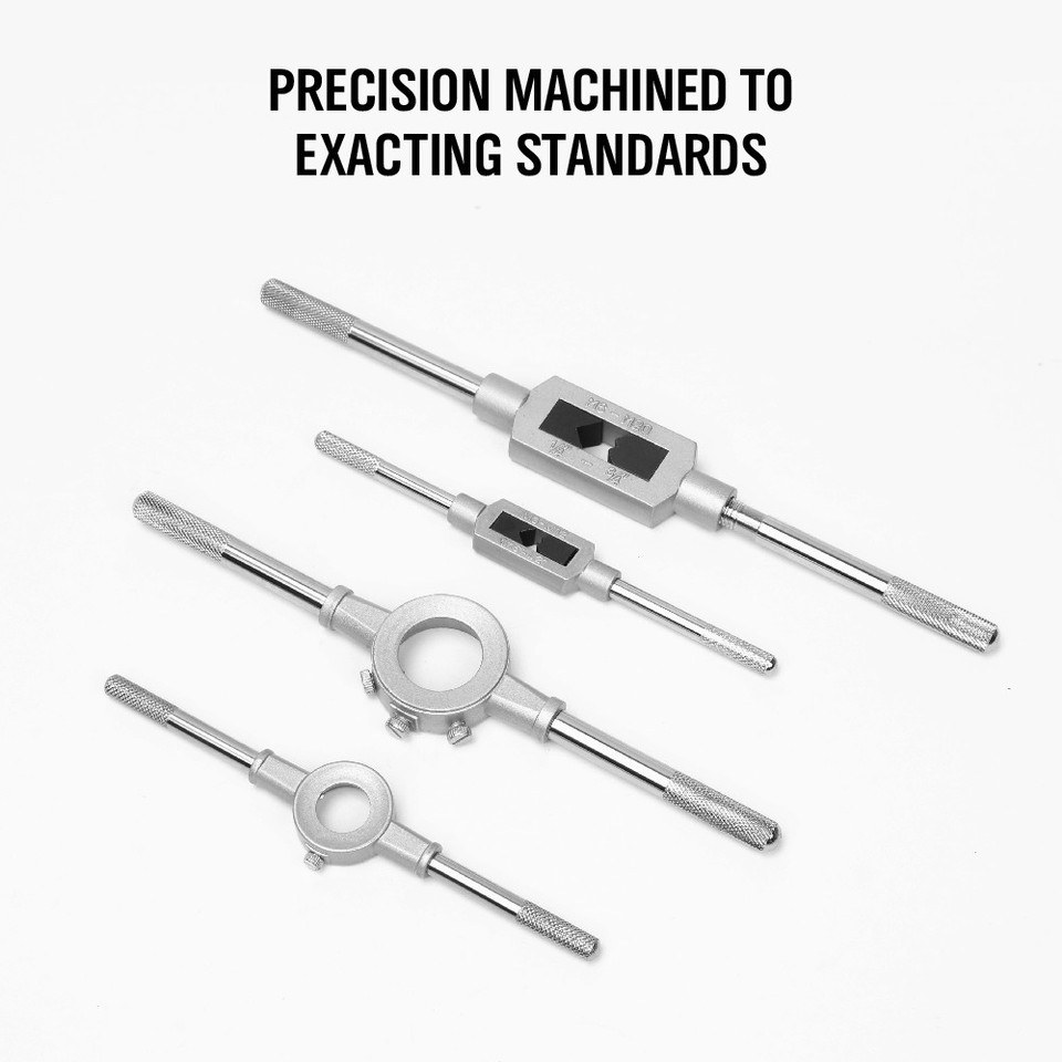 110 PCS Tap and Die Combination Set Tungsten Steel Titanium METRIC ...