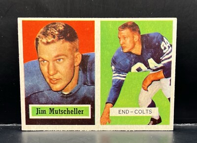 1957 Topps #103 Jim Mutscheller Baltimore Colts | eBay