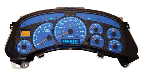99-02 SILVERADO SIERRA 7 GAUGE INSTRUMENT CLUSTER SPEEDOMETER REMAN ...