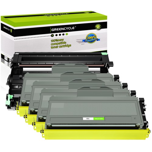 4 TN360 Toner Cartridge + 1 DR360 Drum For Brother HL-2140 2170W MFC ...