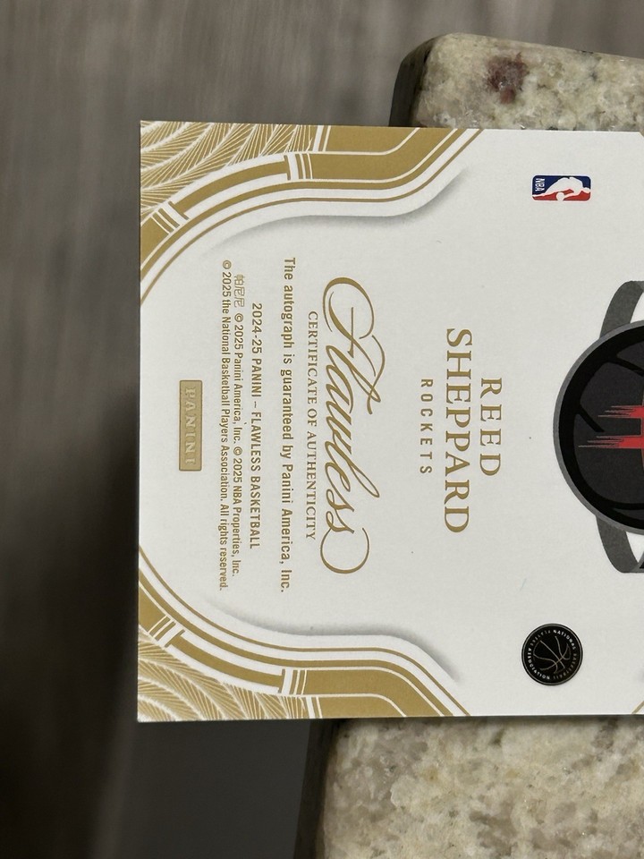 2024 Panini Flawless Reed Sheppard Finesse Sapphire Rookie Autograph ...