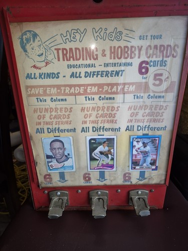 1960s To 1970s Oak Baseball Card Vending Machine | eBay