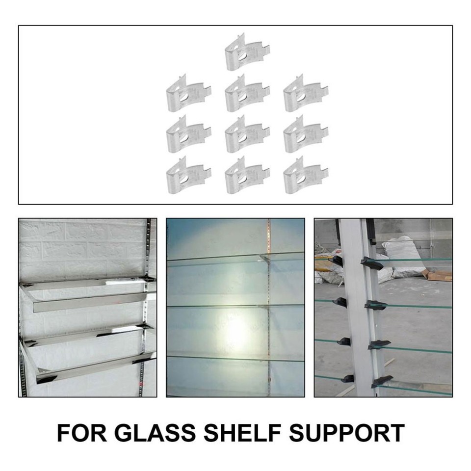 Set of 2 Stainless Steel Partition Bracket Kitchen Cabinet Shelf ...