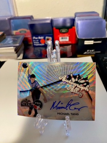 Michael Tang 2024 Leaf Metal PBA Bowling Silver Wave Auto /49 PBA | eBay