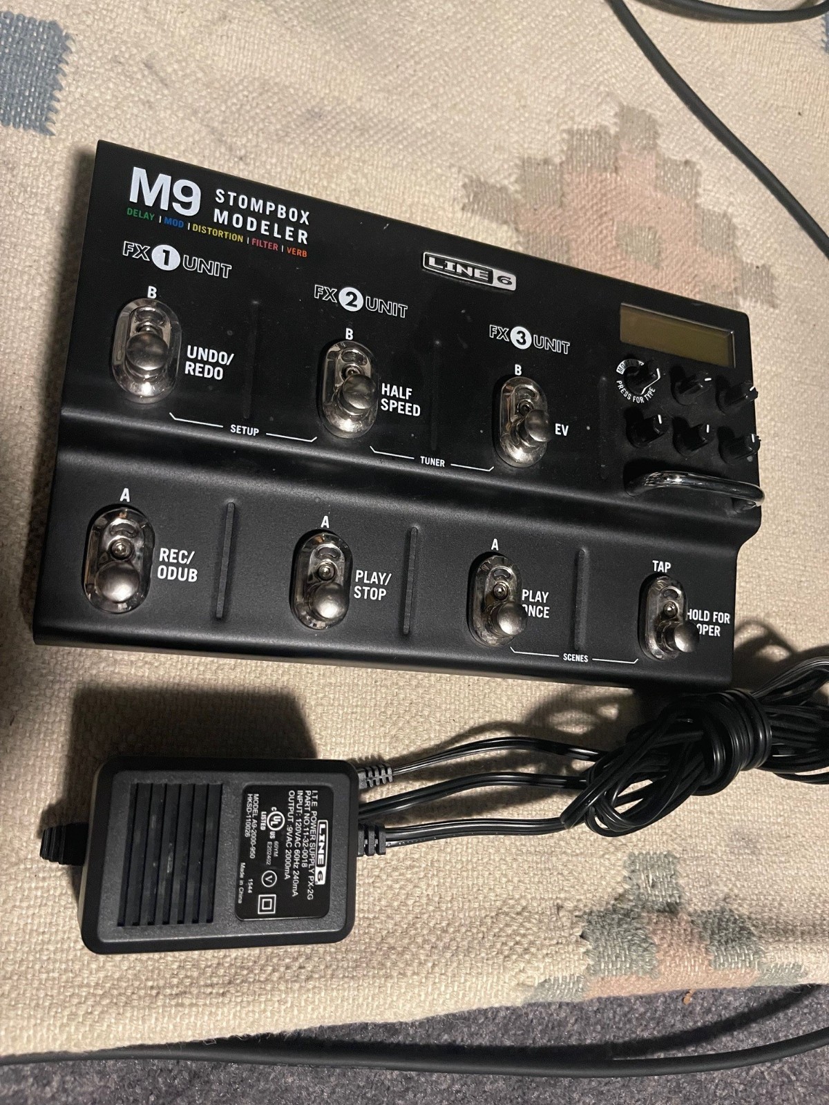 Line6 M9 Stomp box Modeler multi effects w/Line 6 AC adapter black | eBay