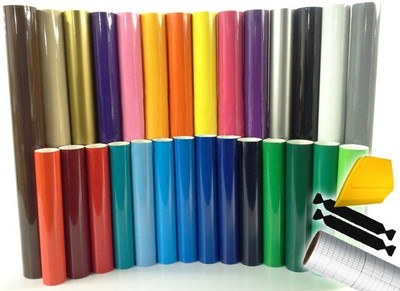651 Multi Color Vinyl Starter Kit Bundle for Cricut, Silhouette & Cameo ...