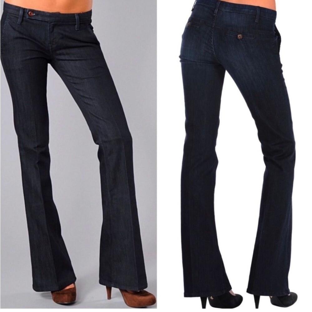 Raven Denim Mackenzie Flare Low Rise Womens Size 27 - Gem