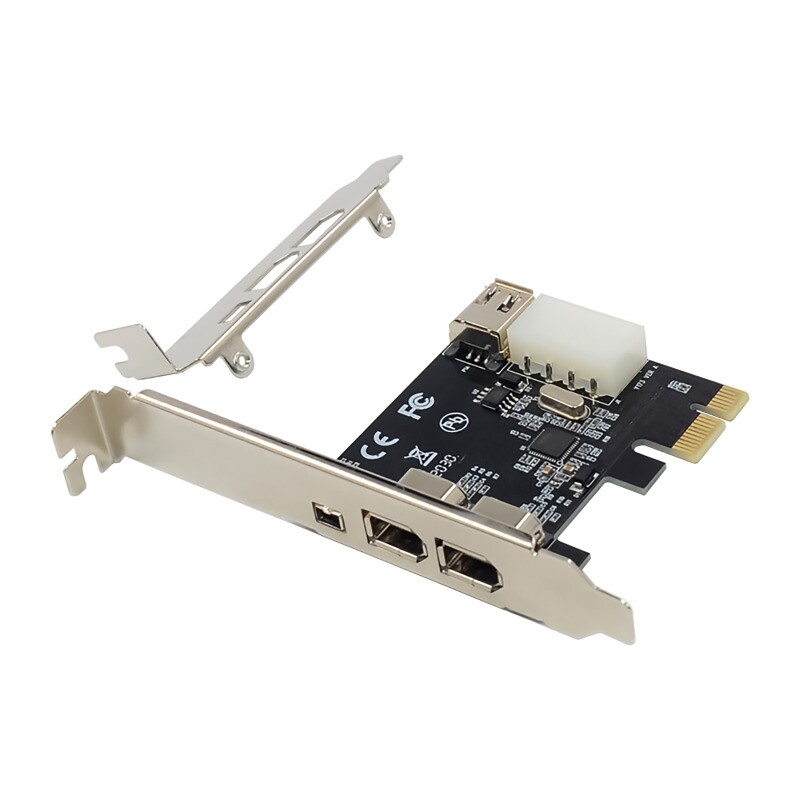 PCIe Firewire Card PCI-E to IEEE 1394 3X 6Pin & 1x 4Pin for Low Bra | eBay