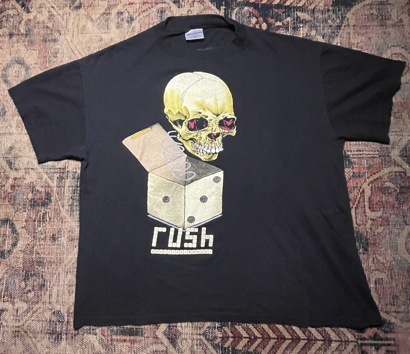 Vintage Rush Pushead Roll The Bones Double Sided 1991… - Gem