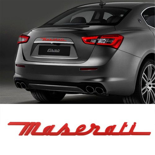 For Maserati red Rear Badge Emblem Look Deck lid Trunk decal | eBay