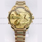 New Diesel DZ7399‎ Mr. Daddy 2.0 Chronograph Gold Dial Bracelet Men's ...