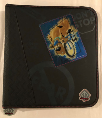 Vtg 2000 SCOOBY DOO Unleashed, Soft Vinyl 3-Ring Binder w/Pocket, Zip ...