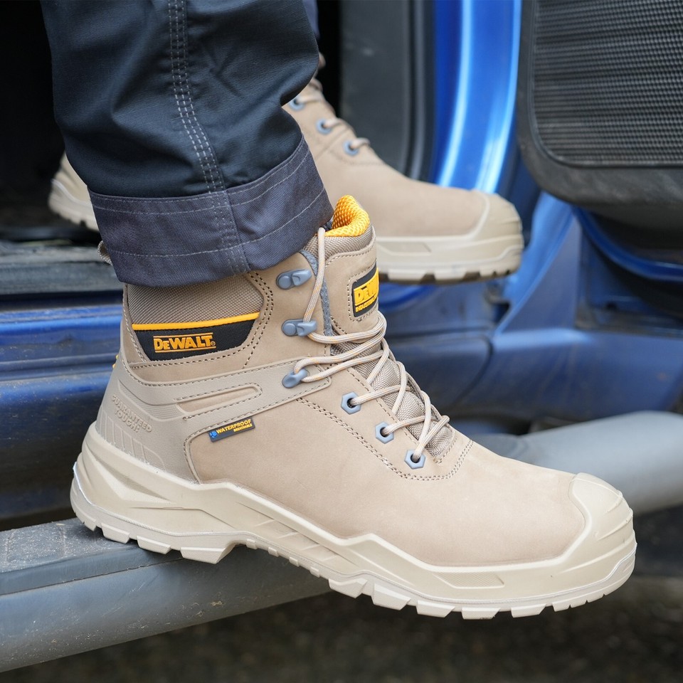 Dewalt Work Boots Hayes S7 Waterproof & Breathable Safety Boots Stone ...