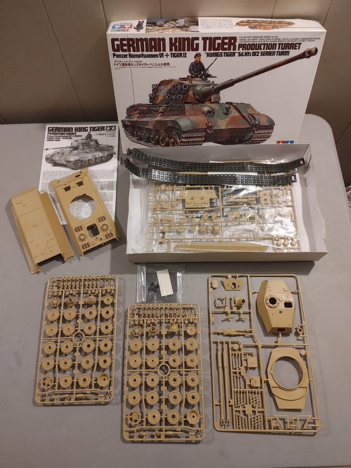TAMIYA 35164 Military Model 1/35 German King Tiger Tank Production ...