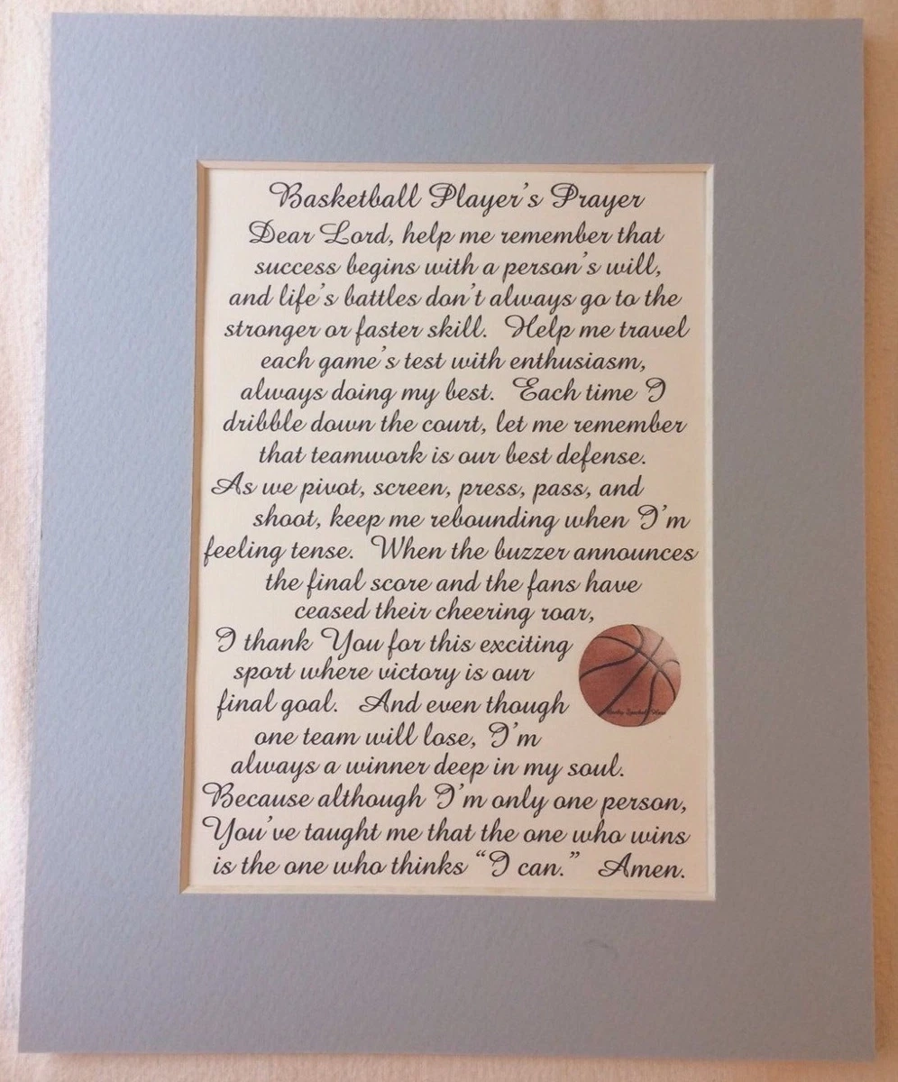 Basketball Players Prayer
