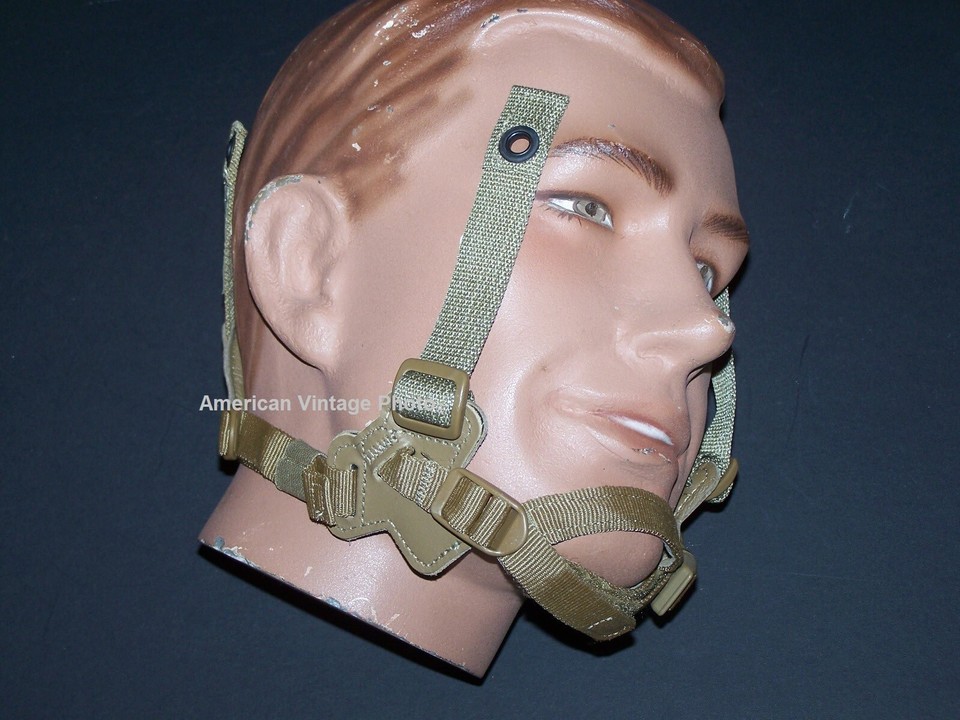 Helmet LWH USMC Coyote 4-Point Retention Chin StrapX-Harness Med Large ...