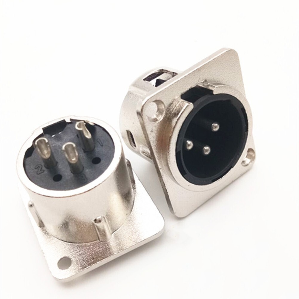 XLR Socket XLR Plug Panel Mount Solder Terminals XLR Chassis Socket 3 ...