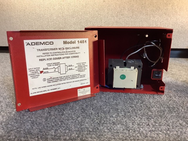 Honeywell 1451 Firelite SA1451 Fire Alarm 18v Transformer With ...