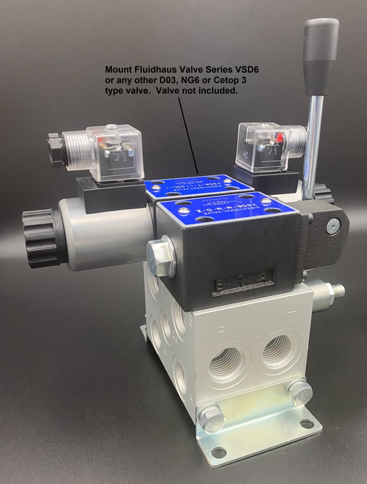 Hydraulic Series Valve Manifold Aluminum D03 NG6 Cetop 3 pattern (1-4 ...