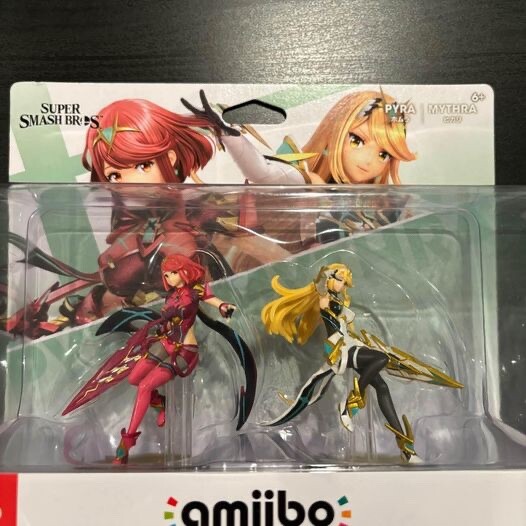 Nintendo amiibo Pyra Mythra Double Set Super Smash Bros. Homura Hikari ...