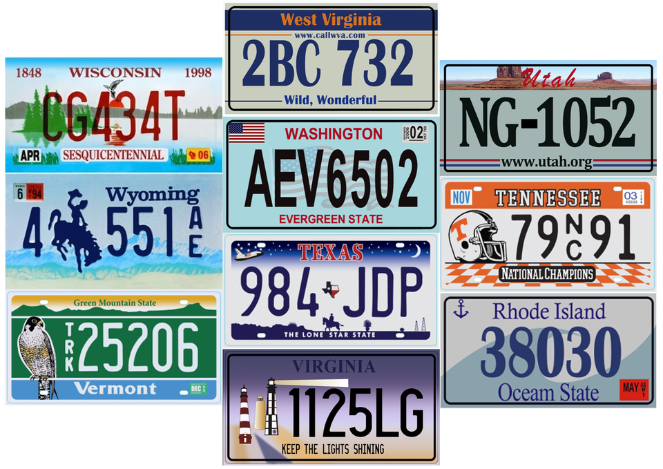 Set of 50 USA License Plates ***ALL 50 US STATES INCLUDED*** | eBay