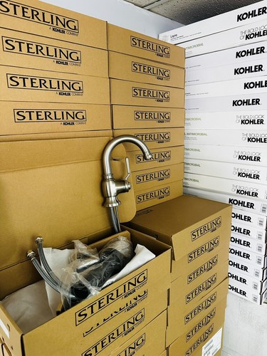 KOHLER Sterling Ludington 27374-4N-BN Single-Handle Bathroom Faucet w ...