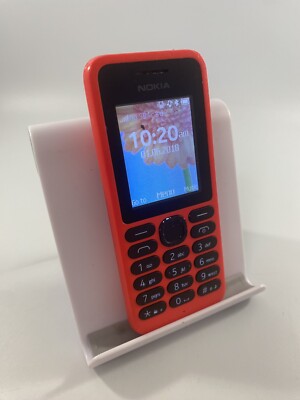 Nokia 130 RM-1037 Black & Orange EE Network 4MB 1.8" Mobile Button ...