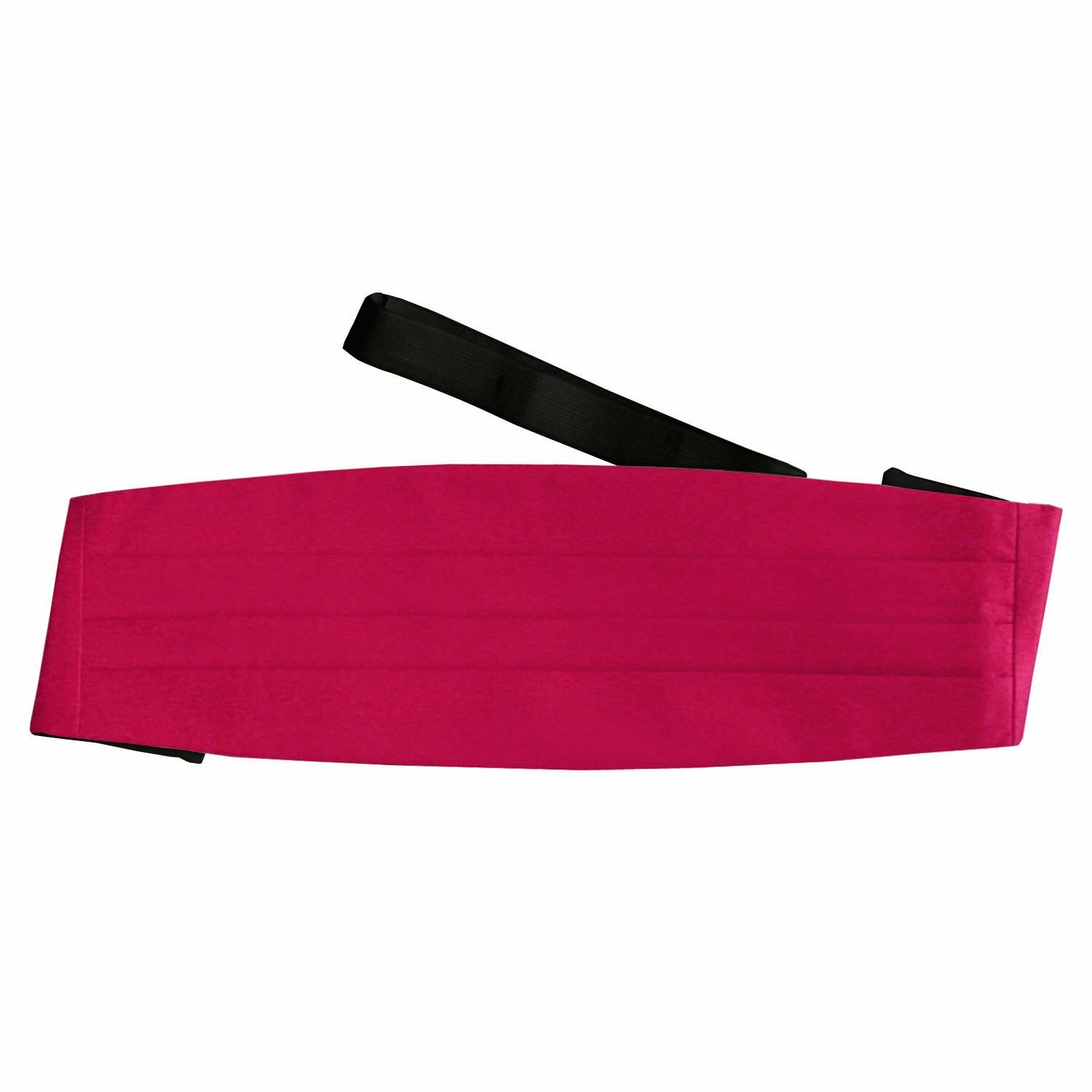 Crimson Red Mens Cummerbund Satin Plain Adjustable Wedding Accessory by ...