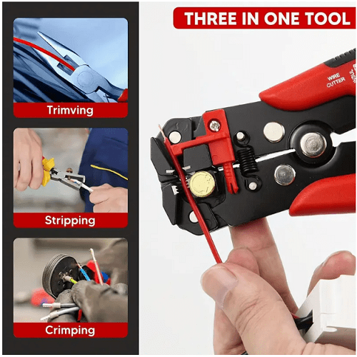 Self Adjusting Insulation Wire Stripper Cutter Crimper Cable Stripping ...