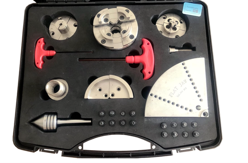 4 in Wood Lathe Chuck Set 1 x 8 tpi Thread 5 sets 4 Jaw Nickel Plated ...