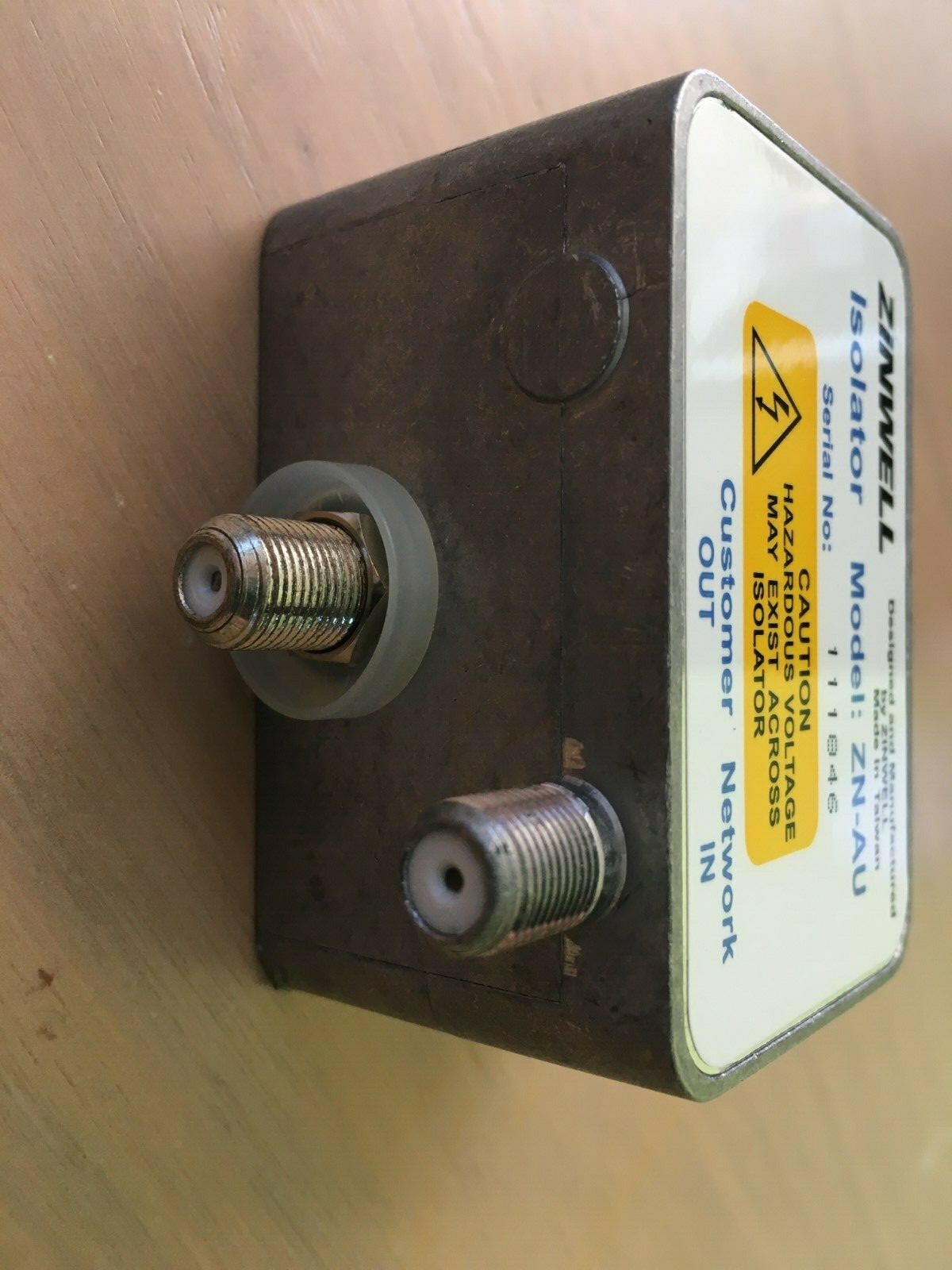 NEW ZINWELL CATV COAX Cable TV Isolator Foxtel and Telstra NBN approved ...