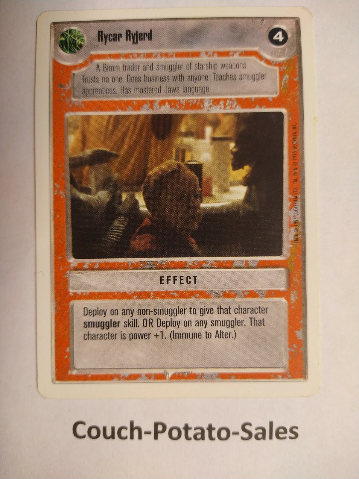 Star Wars White Border CCG Card Rycar Ryjerd NEW UNCIRCULATED Premium ...
