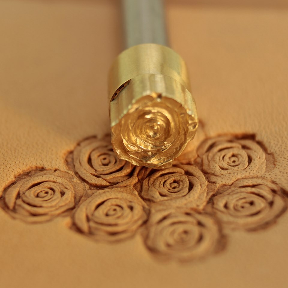 Rose Leather Stamp Tools Stamps Stamping Carving Brass Tool Crafting ...