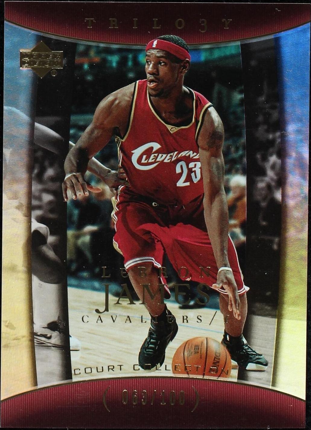 2004-05 Upper Deck Trilogy - LeBron James #13 Gold Court Collection ...