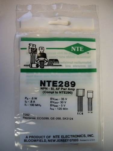 NTE Electronics- NTE275 NTE278 NTE280 NTE285 NTE287 NTE288 NTE289 NTE289A NTE290 | eBay