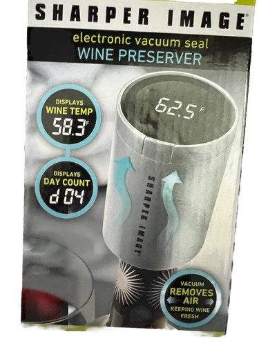 Sharper Image Electronic Vacuum Seal Wine Preserver 694202230855| eBay